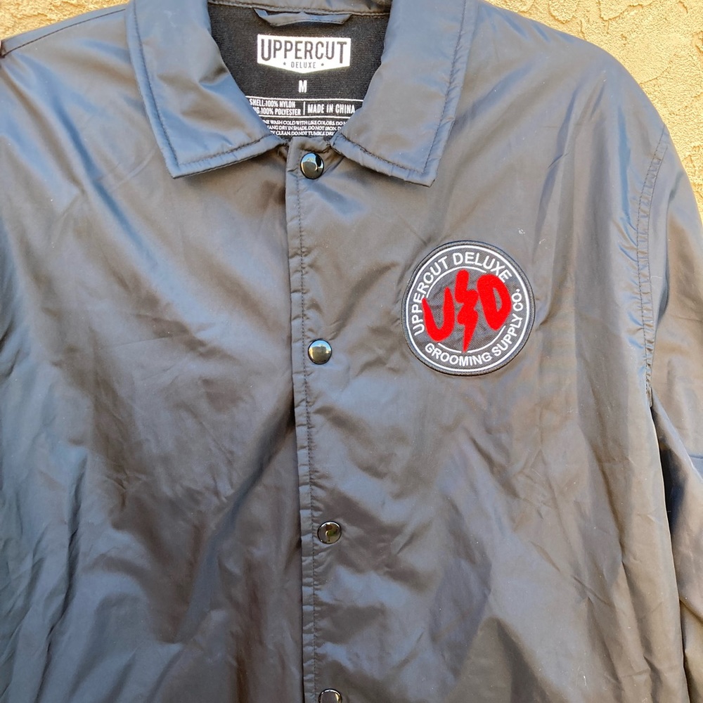 Men's Uppercut Deluxe Black Grooming Logo Button-Fron… - Gem